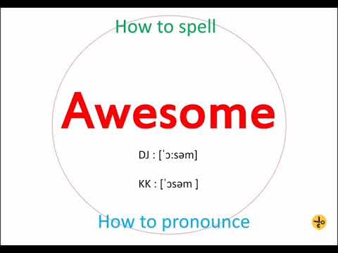 #Pronounce #Awesome. #how to pronounce Awesome #how to Spell Awesome #Spell Awesome