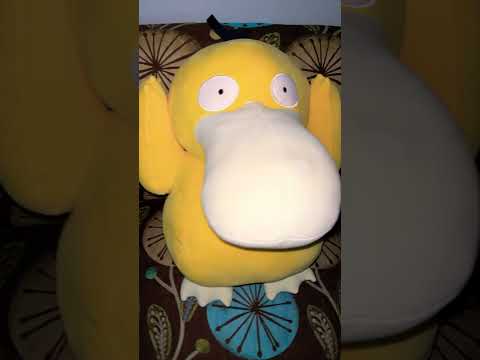 24” Psyduck Plush Just Chilling On The Chair 😊 #pokemon #psyduck #plush #pokemoncenter