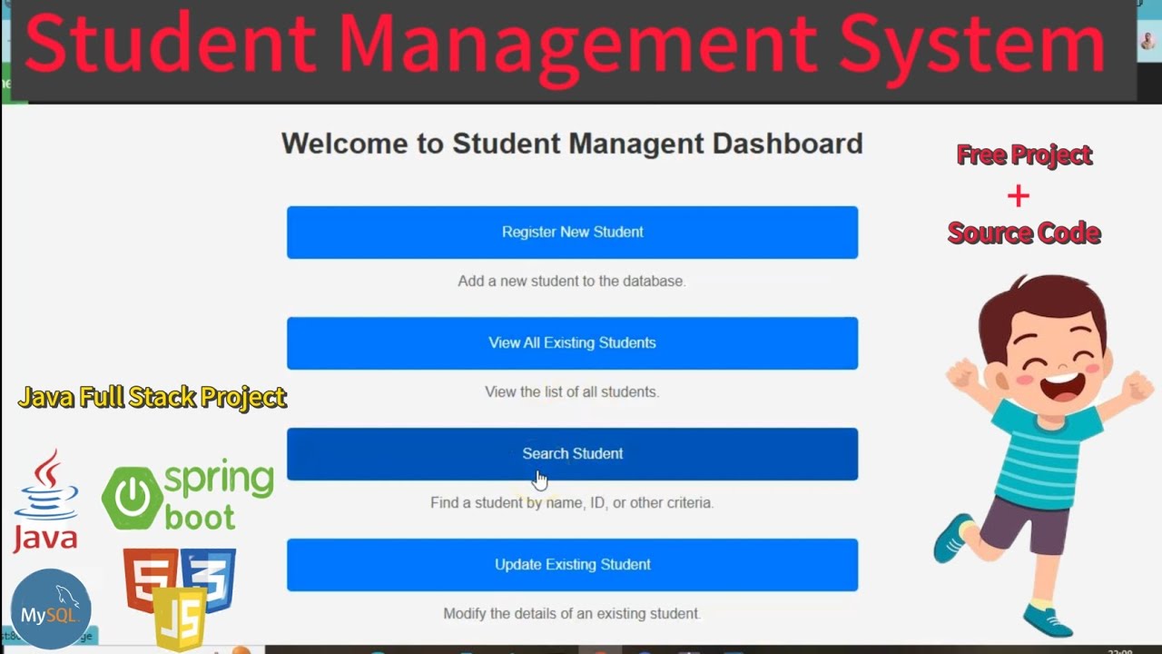 Student Management System | Java full stack project | KodNest Dream factory 2024