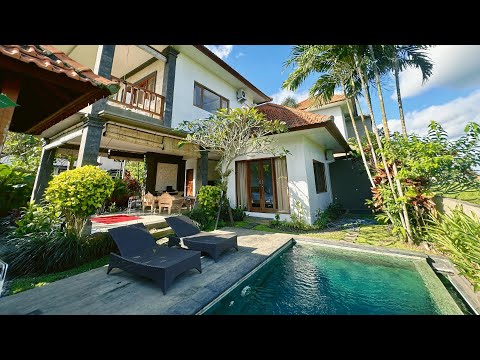 Charming 2-Bedroom Tropical Villa with Private Pool and Rice Field Views in Ubud