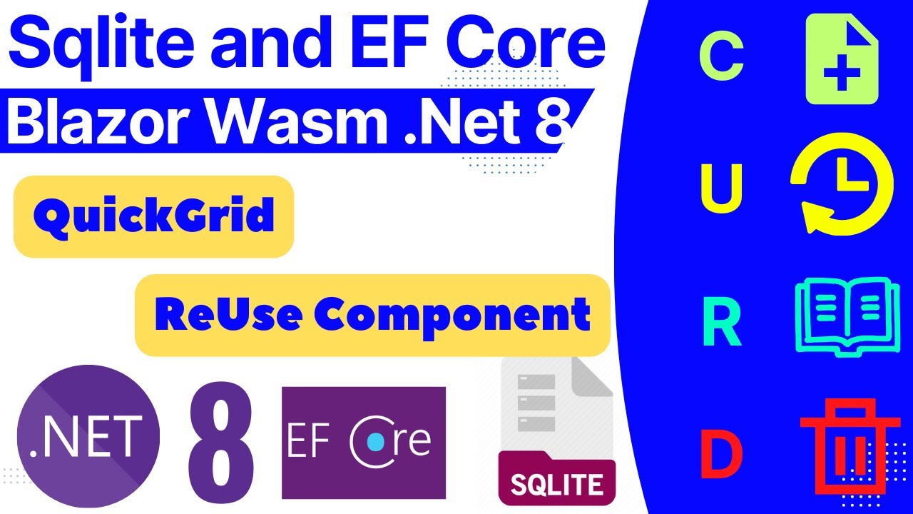 blazor webassembly curd operation using ef core and sqlite