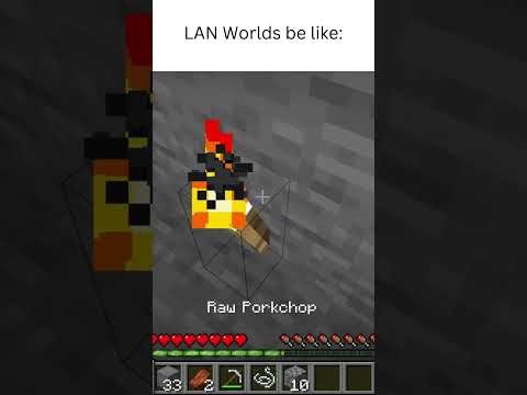LAN Worlds be like #minecraft #shorts