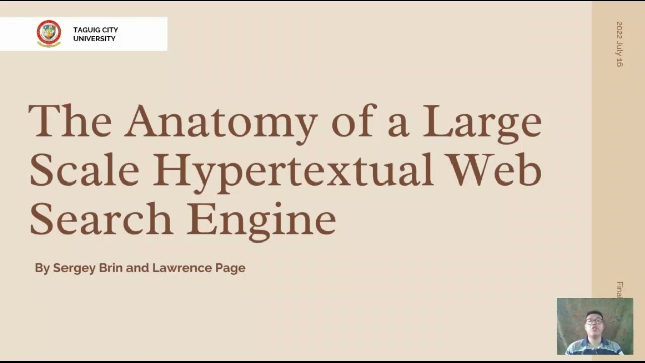 The Anatomy of Large Scale Hypertextual Web Search Engine | ELEC 3 Project