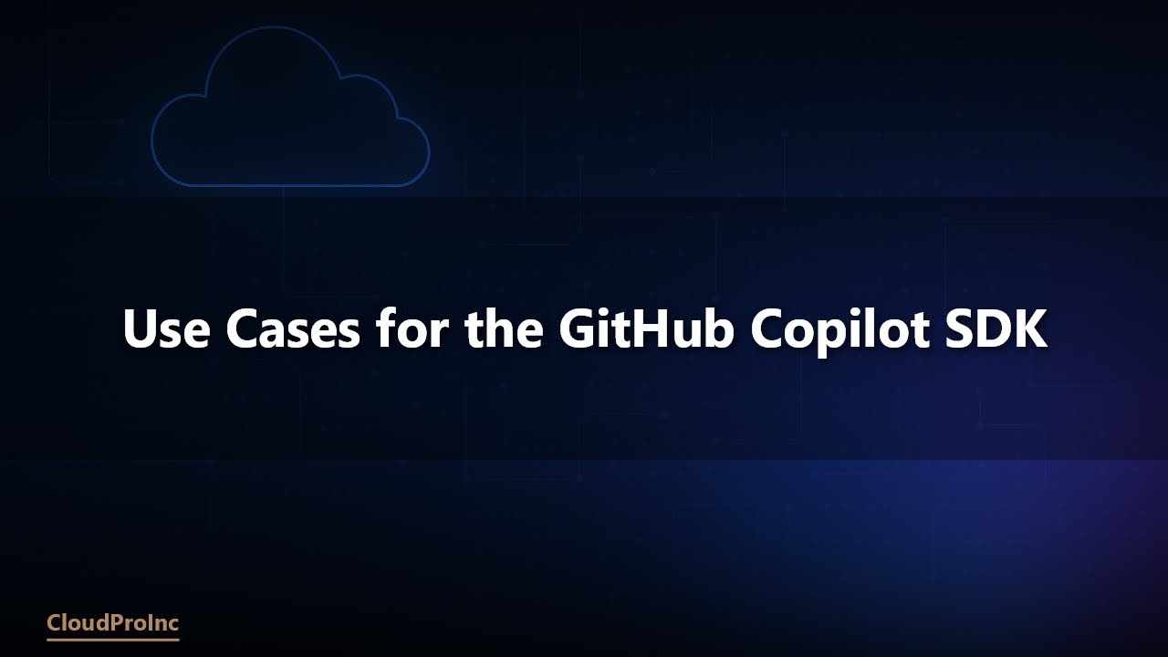 GitHub Copilot SDK Use Cases