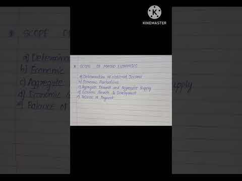 Sem 3 // Scope Of Macro Economics