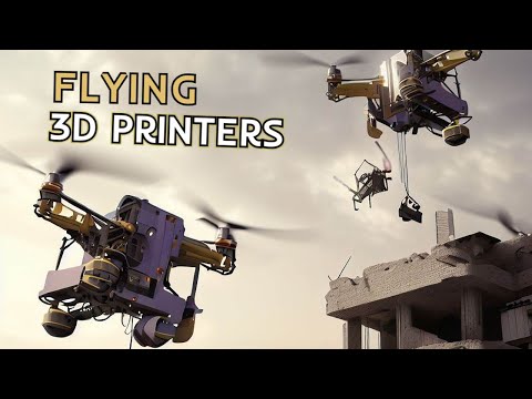 Flying 3D Printers are changing the construction industry.