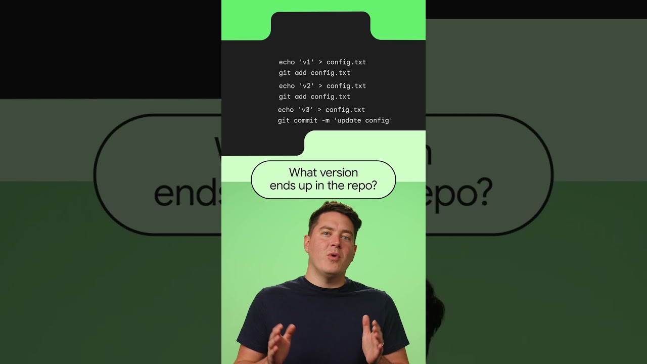 A Git challenge: Which version ends up in the repo?