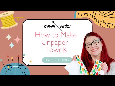 DIY UnPaper Towels – Easy Reusable Kitchen Towels Sewing Tutorial #UnpaperTowels #ZeroWaste #Sewing