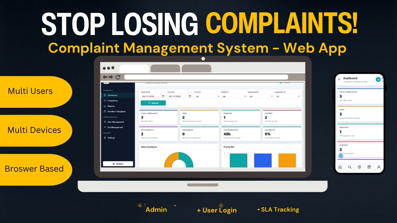 Complaint Management System Web App