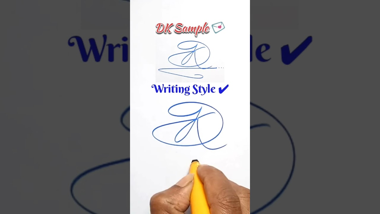 👉 DK Sample Sign #signature #calligraphy @cutepenning 🙋
