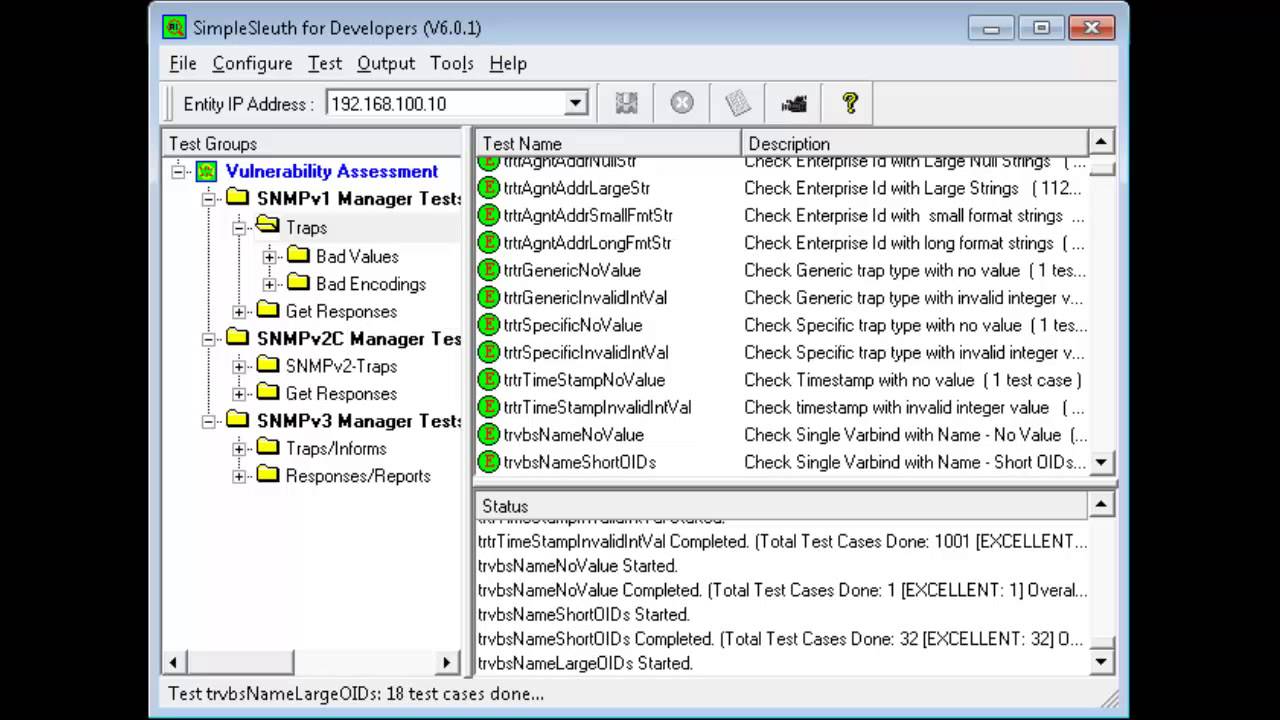 SimpleSoft Vulnerability Tester - SNMP Manager Vulnerability Testing Tutorial