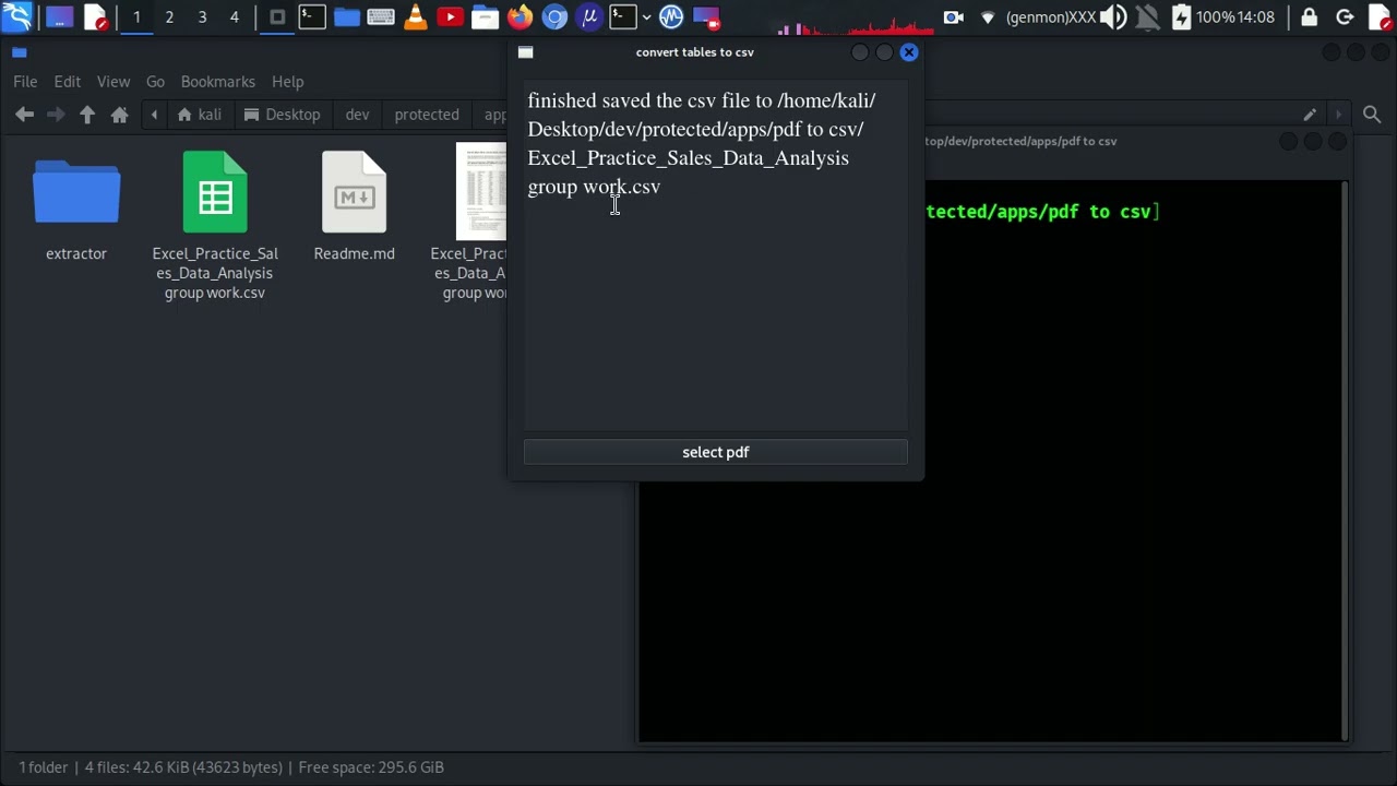 python pdf to csv app