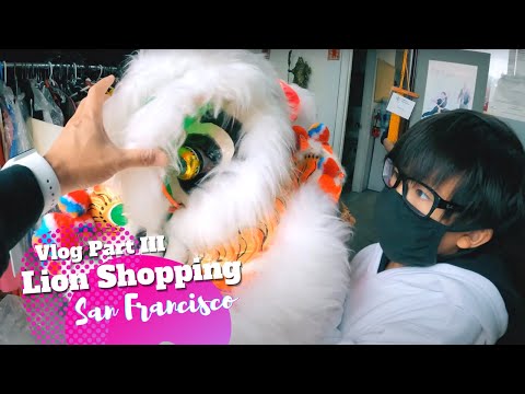 Shopping for Lion dance costume - SF Vlog Part III - 舞狮 - Múa Lân