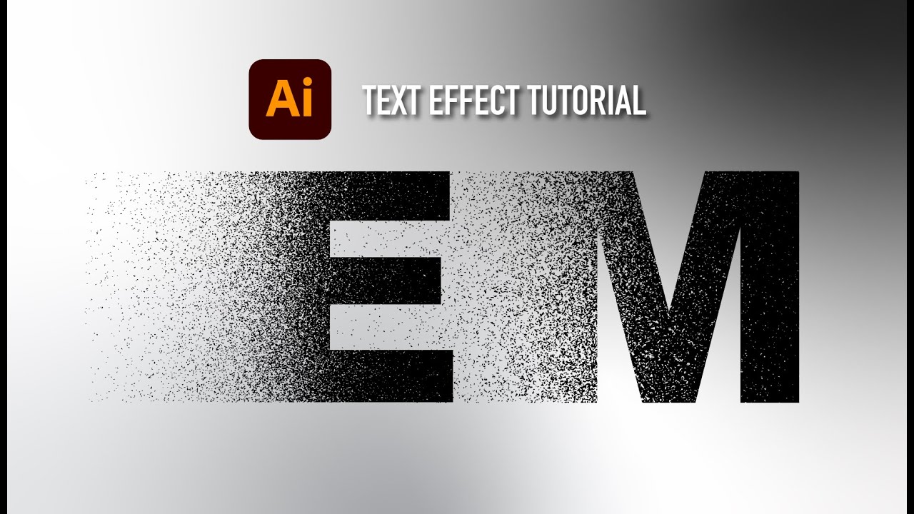 Adobe Illustrator 2023 - Dispersion Text Effect Tutorial