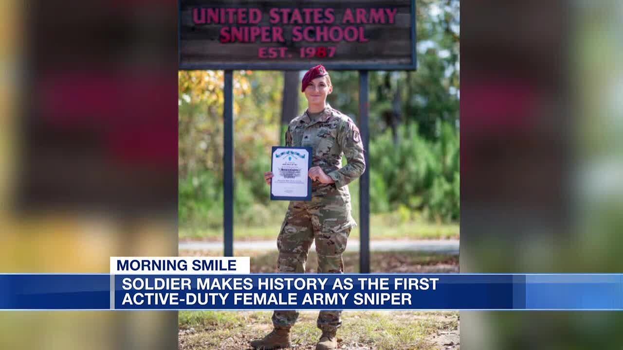 Morning Smile: Soldier makes history as the first active duty Army sniper