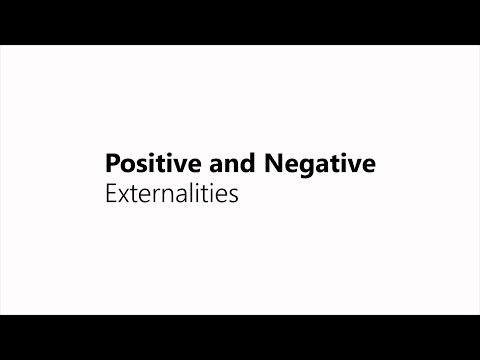 Positive and Negative Externalities