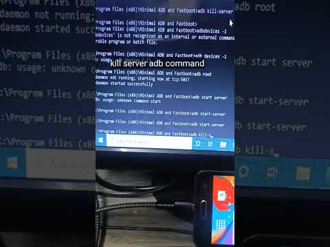 adb command to kill the server mean connected device!!!!!!!