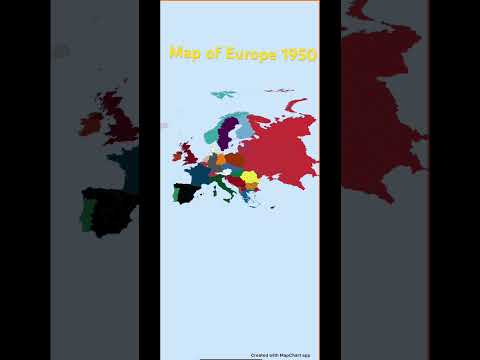 Map of Europe 1950