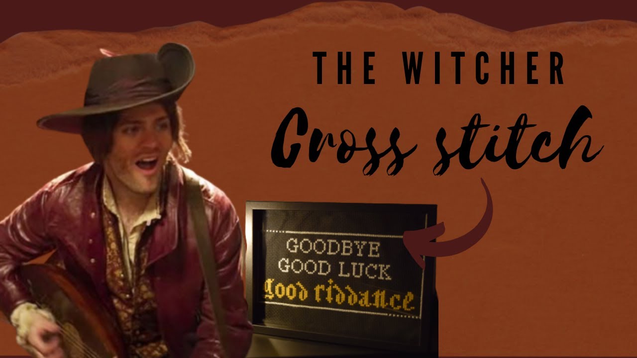 I Made a DIY Witcher Cross Stitch (S2) || FREE PATTERN