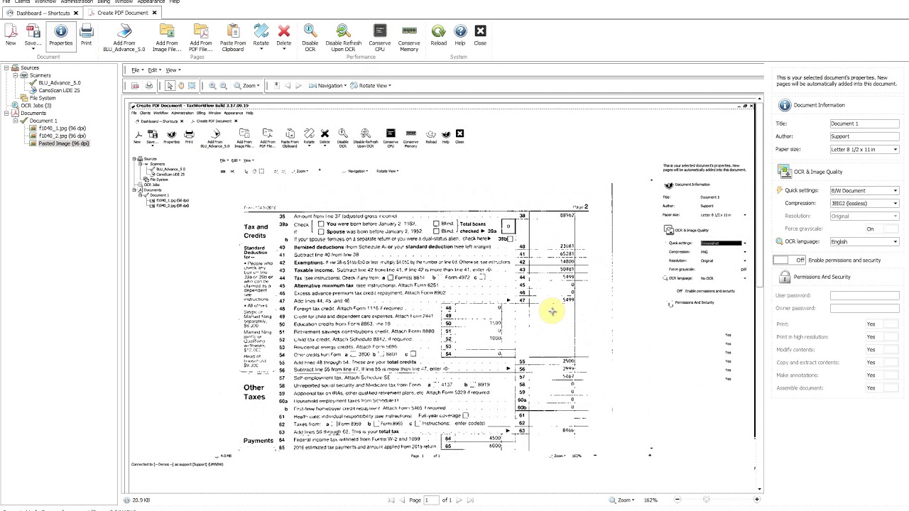 Document Management System. PDF Creation Wizard