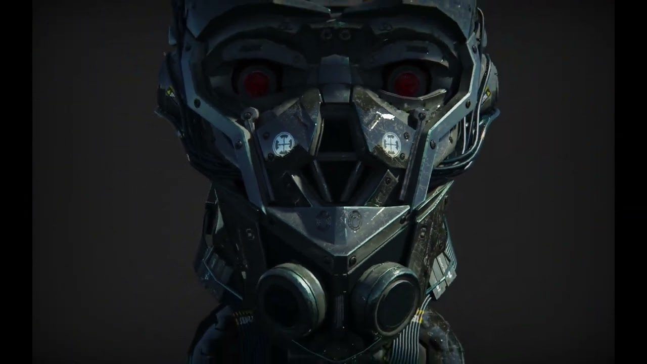 Robot Head Concept – Highly Detailed 3D