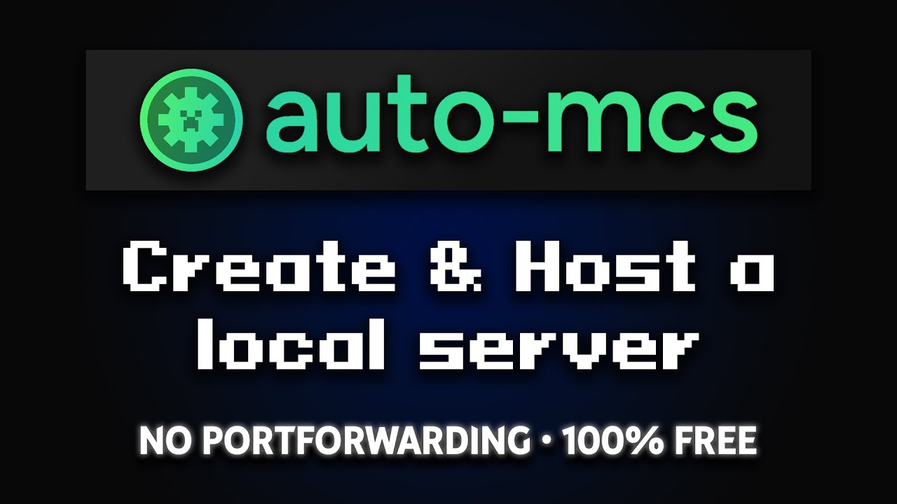 Create & Host a Local Minecraft Server In Minutes Using auto-mcs