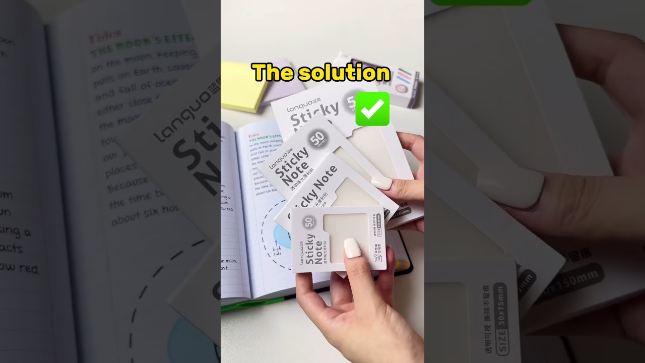 ✨Transparent sticky notes✅