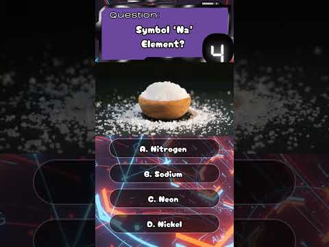 What Element has the symbol, 'Na'?