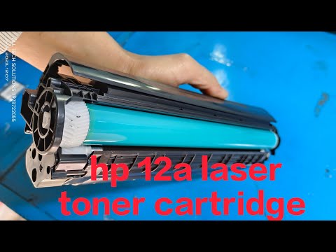 Easy to install laserjet toner cartridge on laserjet printers #like #1005 #1020 #hp #printer #yt