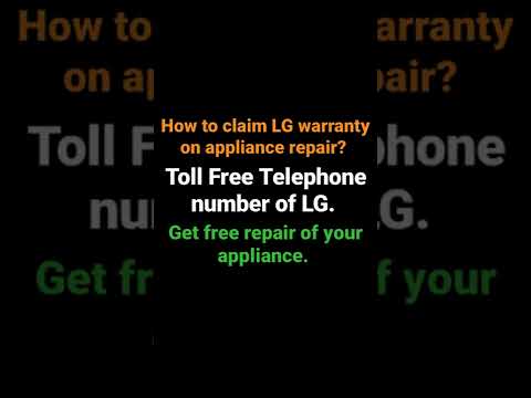 How to claim LG warranty on appliance repair | Toll free number | Free repair | Samriddh Saxena