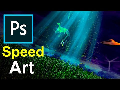 Alien Spaceship on Earth | Speed Art Photoshop manipulation