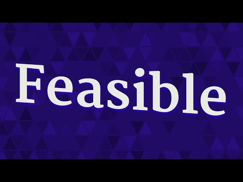 FEASIBLE pronunciation • How to pronounce FEASIBLE