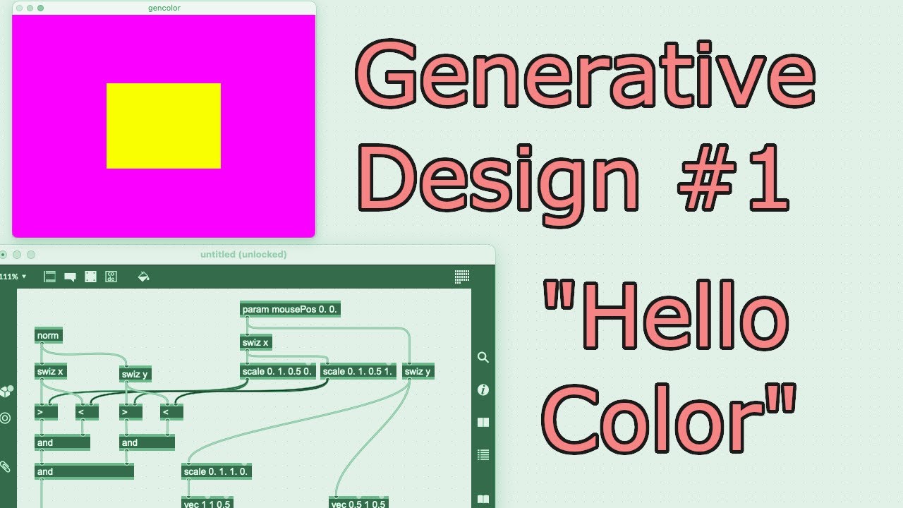 Color Harmony - Generative Design | Max/MSP Tutorial