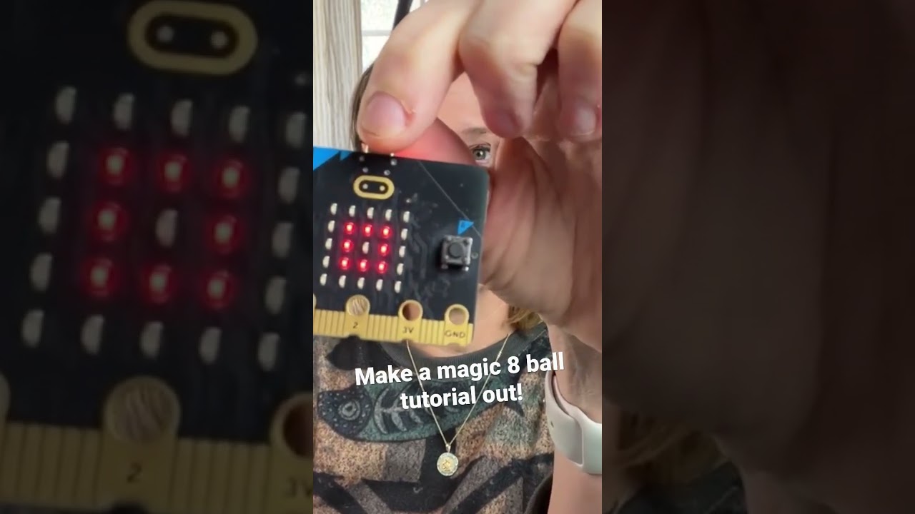 Microbit fun project! Make a magic 8 ball! #microbitprojects #microbit