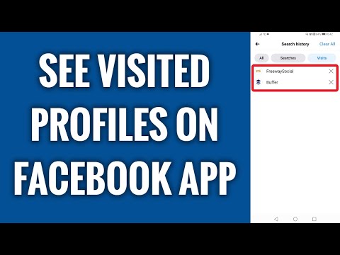 How To See Visited Profiles On Facebook App