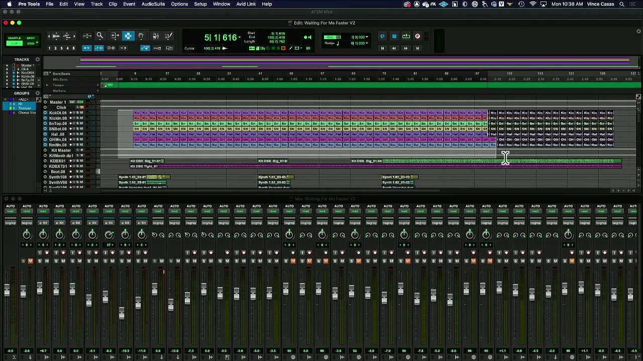 Arranging Main Windows in Pro Tools
