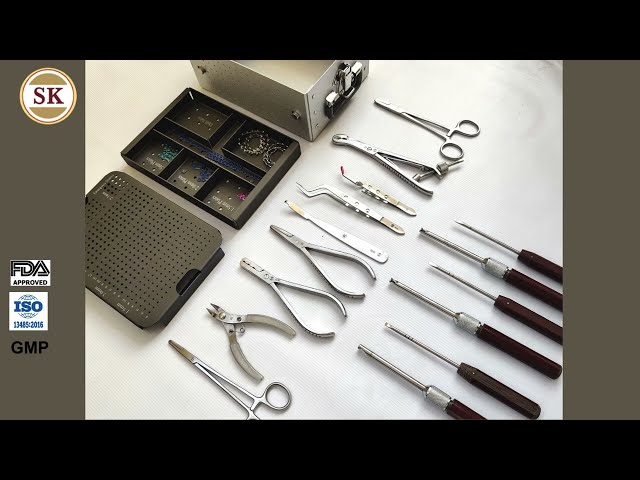 Maxillofacial Mini Bone Plate & screw kit - Maxillofacial Trauma Kit ...