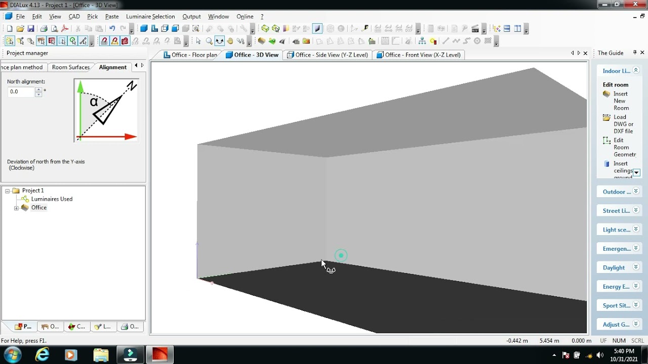 Class19 Lighting Calculation on Dialux