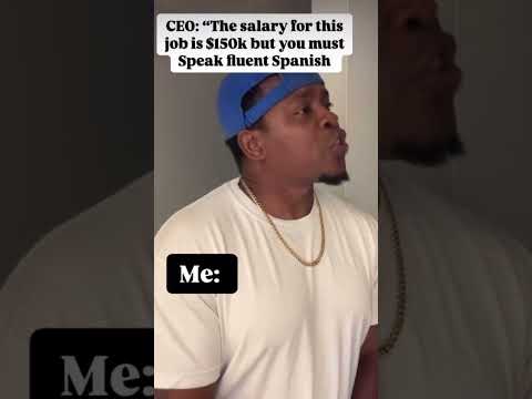 CEO: “The salary for this job is a $150k, but you must speak fluent Spanish! #skit #lipsync #comedy
