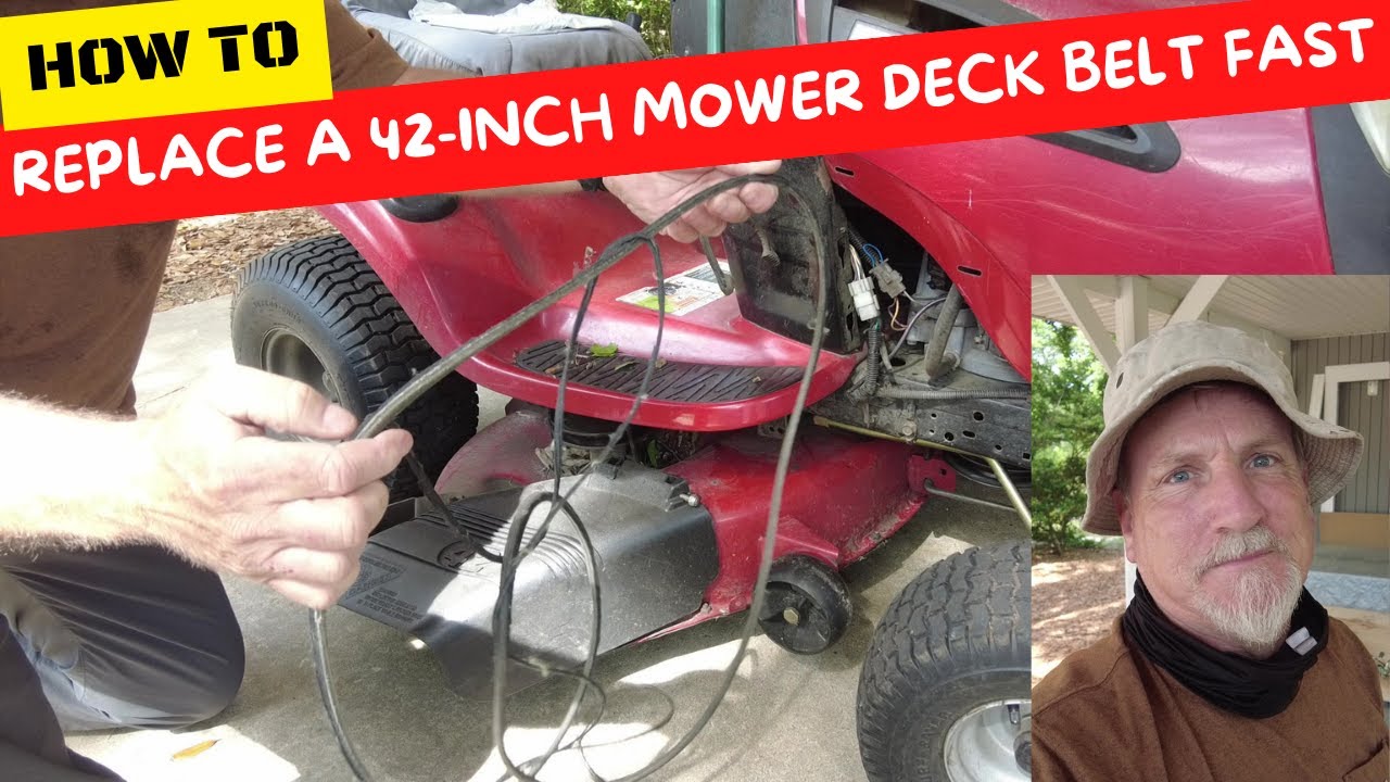 How To Replace A 42-inch Craftsman Lawn Mower Deck Belt Fast