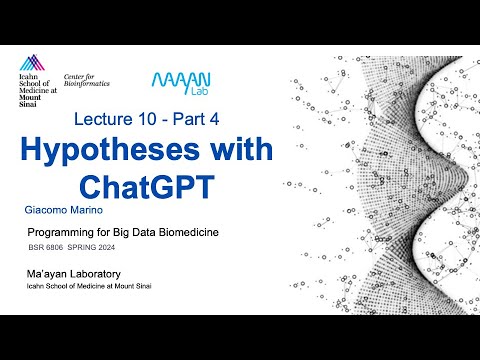 BSR6806 - Lecture 10 - Part 4 - Hypotheses with ChatGPT - Giacomo Marino - ISMMS - Spring 2024