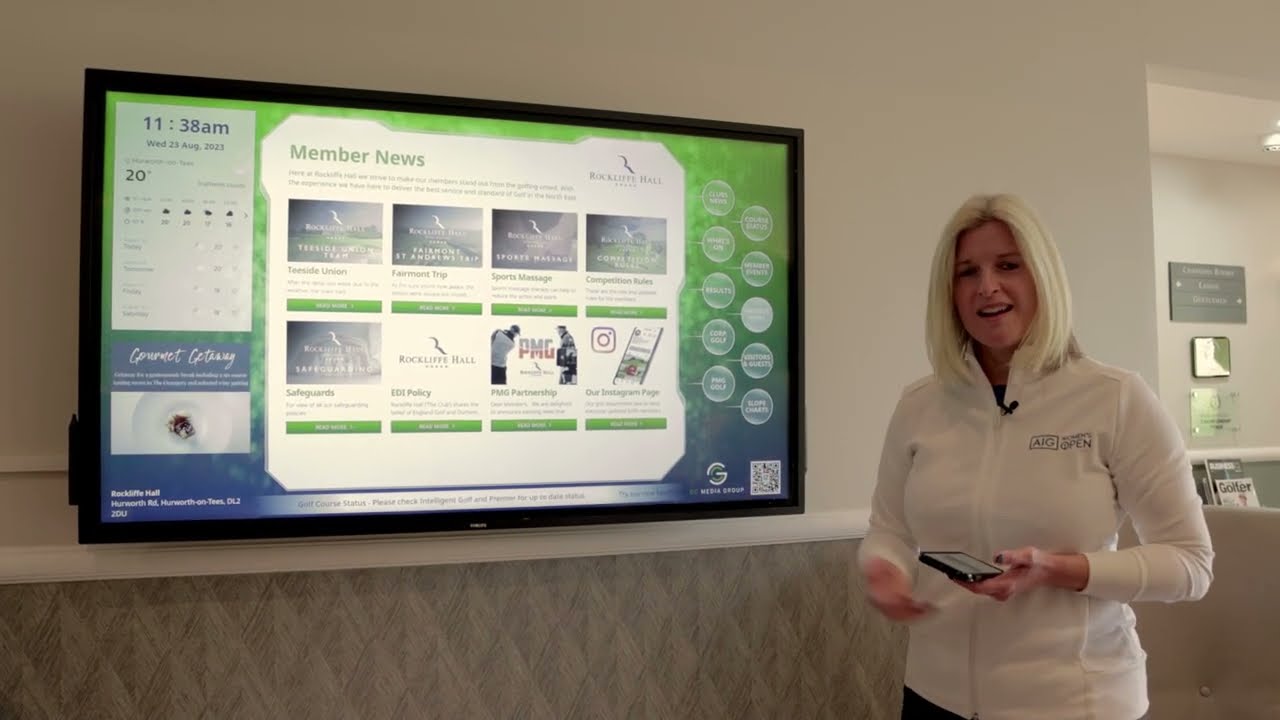 GC Media Touchscreen - Sarah Stirk Club Welcome!