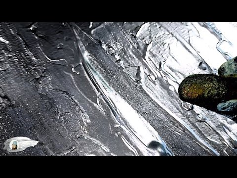 LIQUID SILVER: The Art of Combining Texture with Shine! Textured Art Painting Techniques (513)