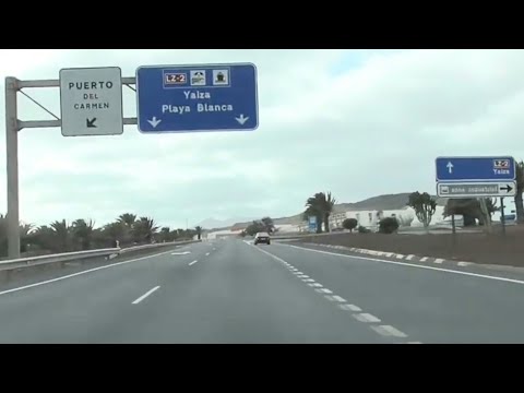 ON THE ROAD: Airport to Playa Blanca 03-2020, Flughafen Lanzarote (ACE), driving live