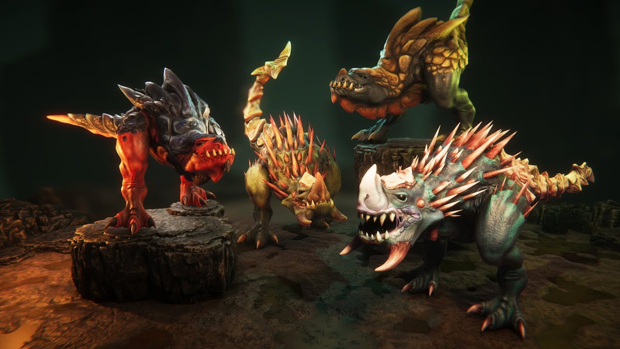 Lizards animations video preview