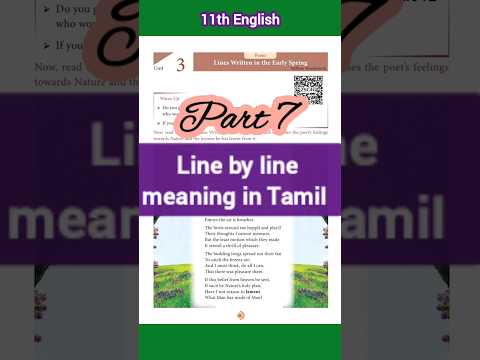 Lines Written in the Early Spring 7 | Line by line meaning