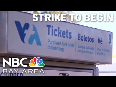 Transit union says VTA workers will strike Monday
