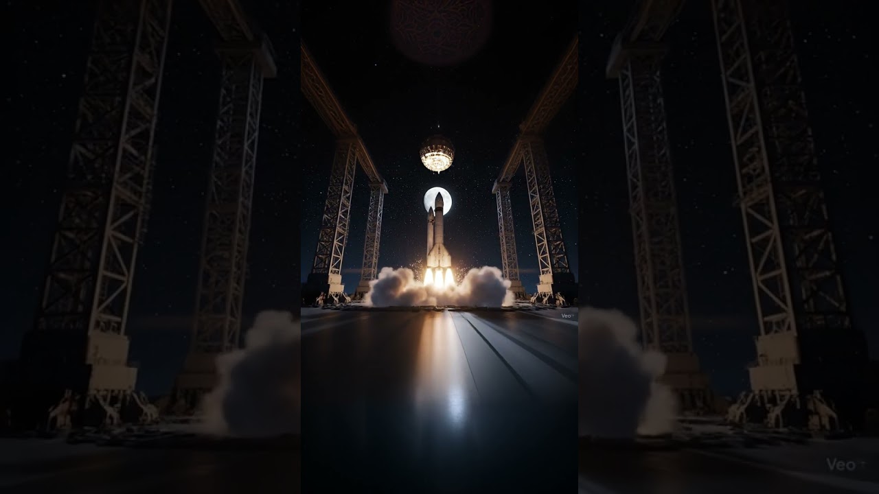 Cinematic Rocket Launch at Night – Hyper-Realistic Space Animation #SpaceAnimation #NextGenSpace
