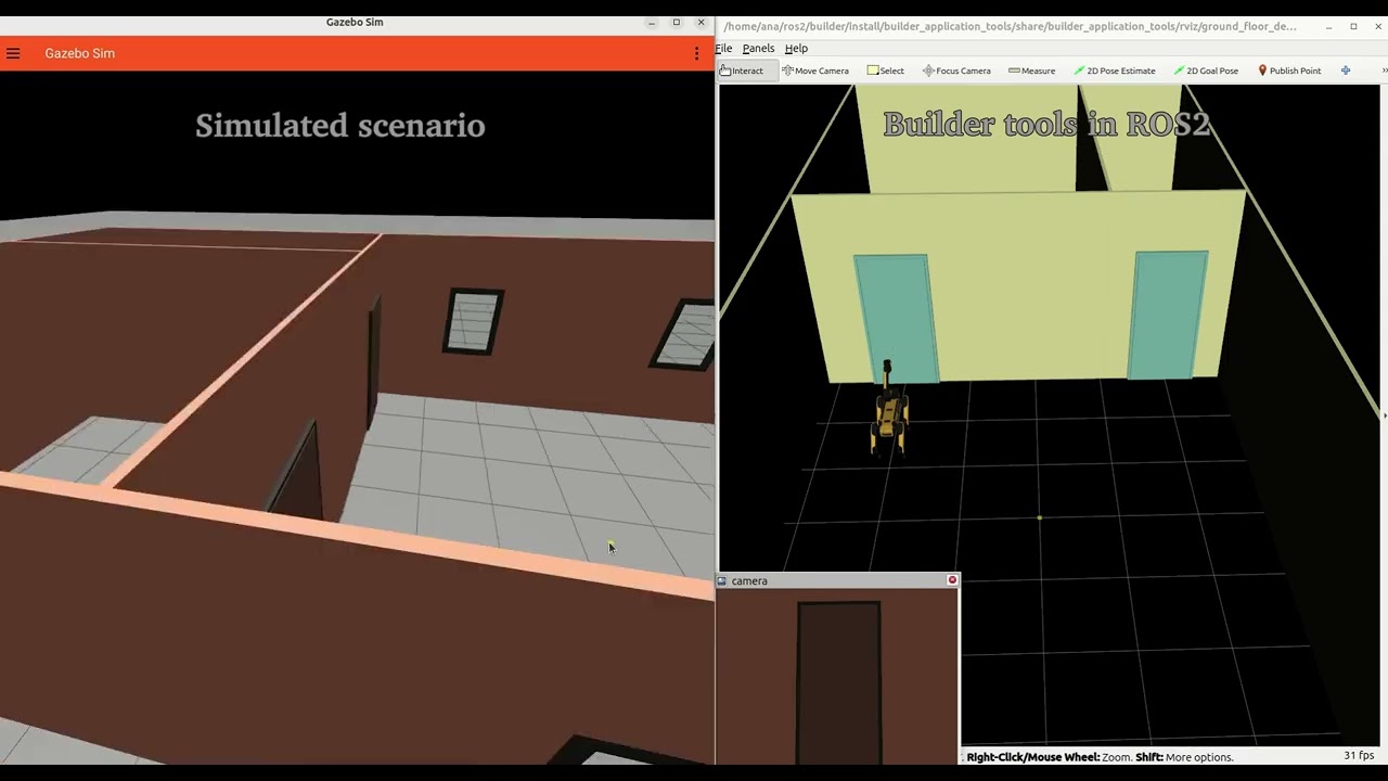 BUILDER demo: Inspection of a ground floor model with Spot using BUILDER tools