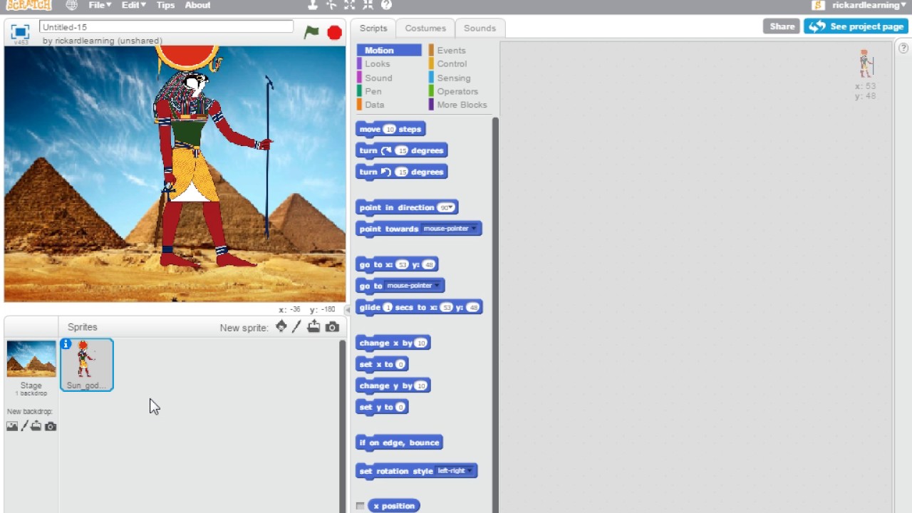 Scratch: Resize your Sprite